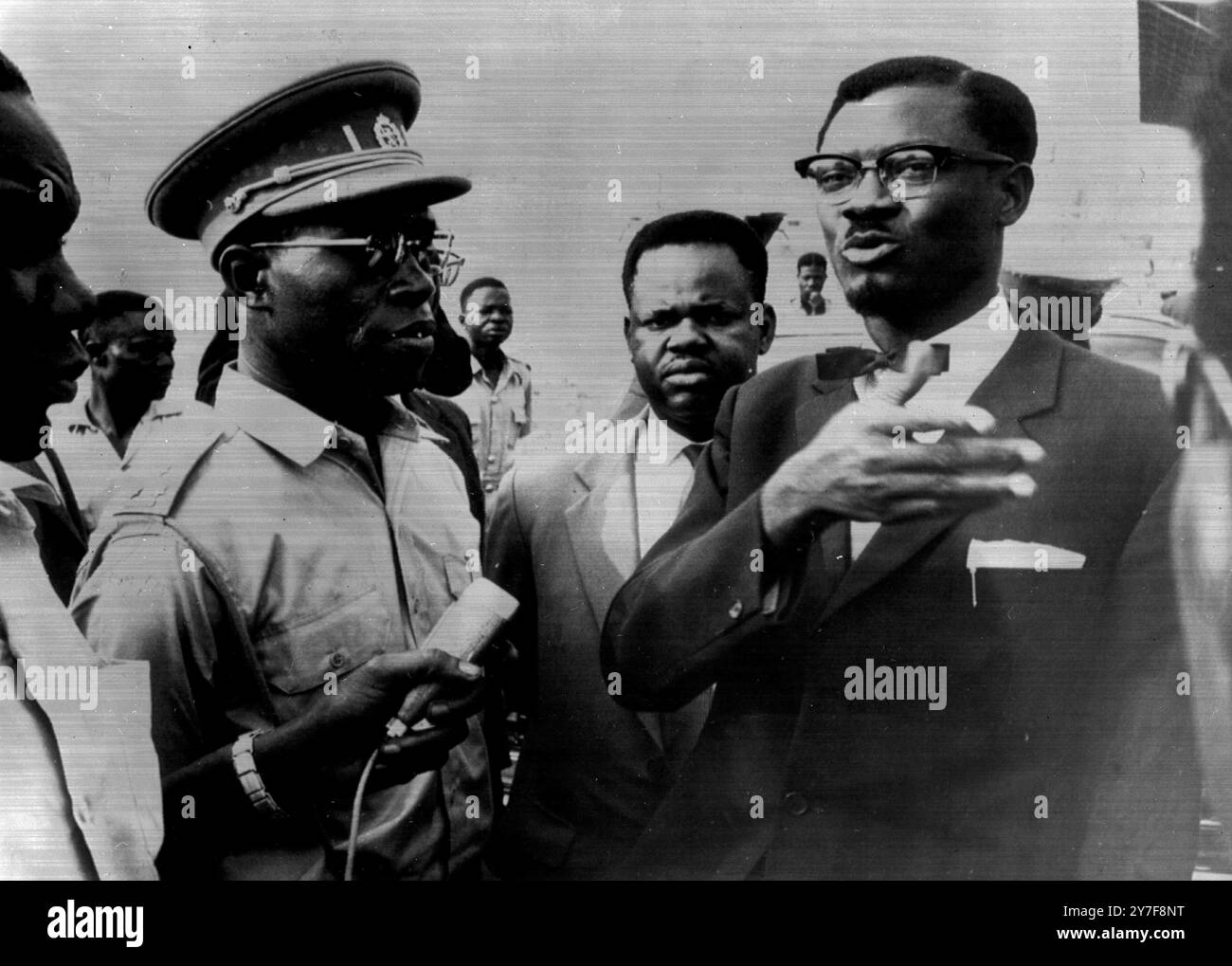 Colonel Joseph Mobutu (left) with Congo Premier, Patrice Lumumba On ...