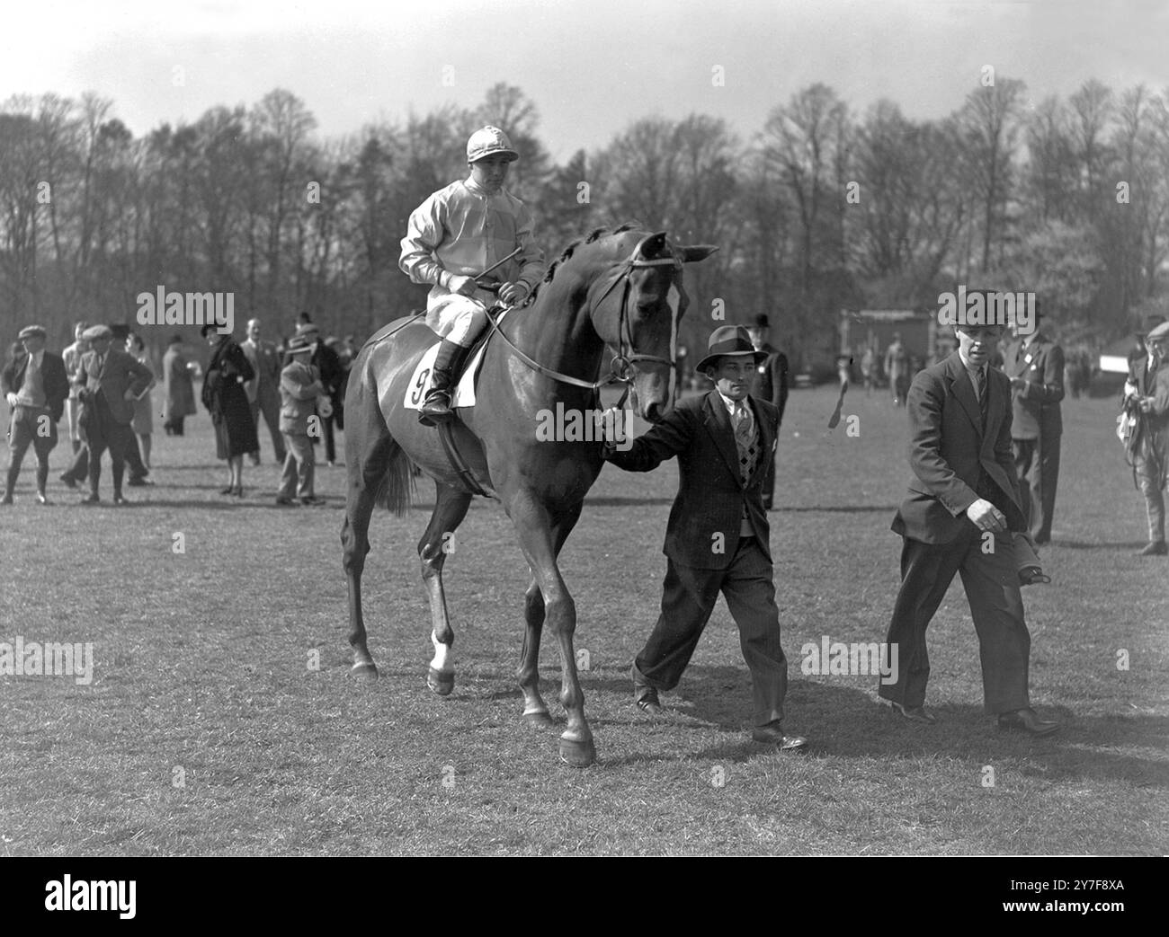 Horse Racing - Epsom meeting Horse Blue Peter 1939 Stock Photo - Alamy