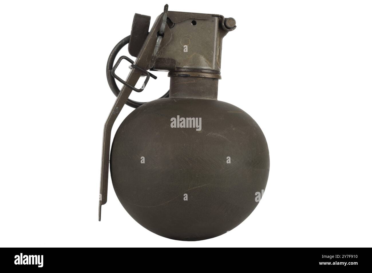 M67 fragmentation hand grenade isolated on white background Stock Photo ...