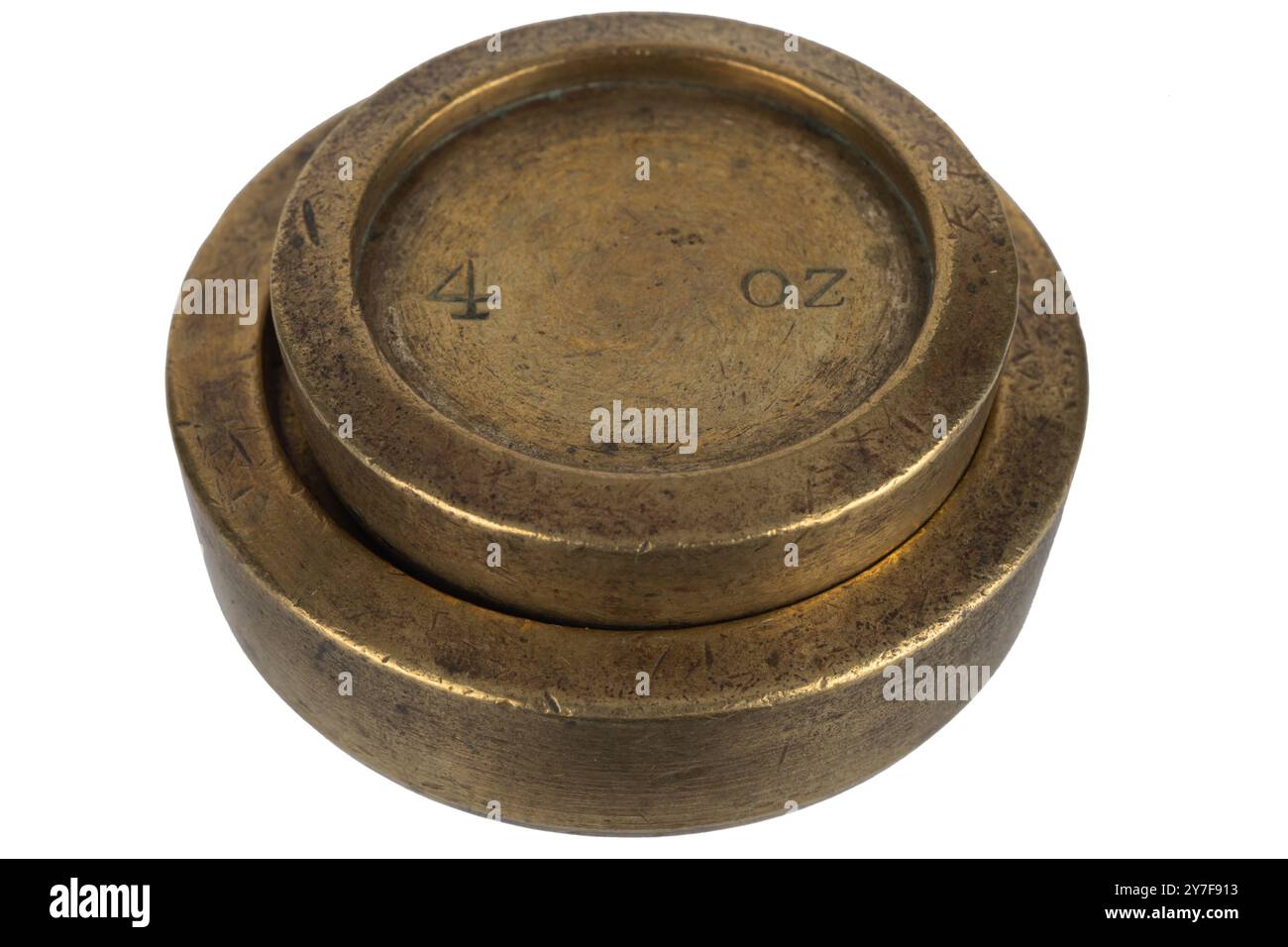 Old rusty set of ounce weights for scales isolated on white Stock Photo ...