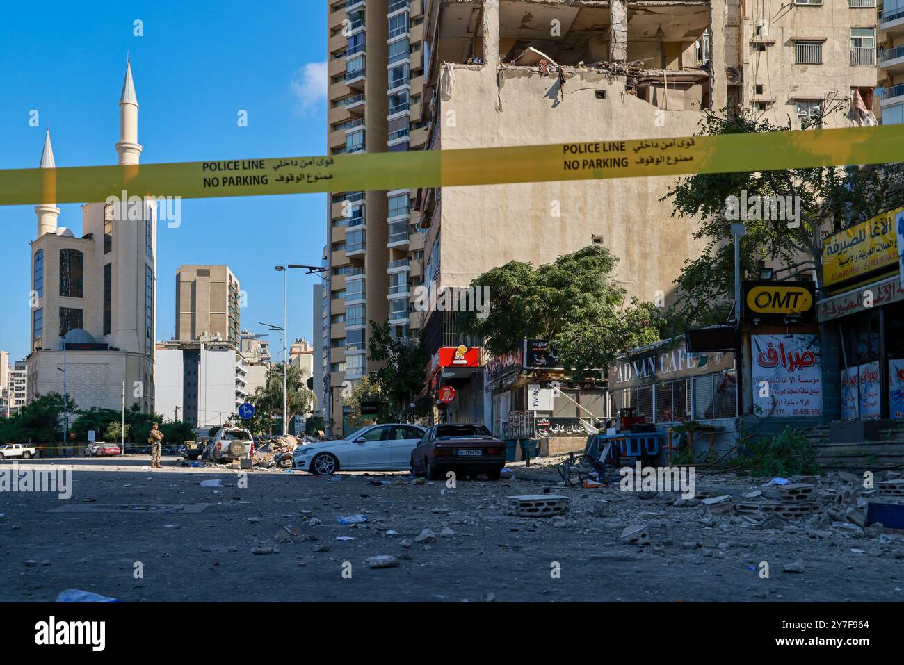 Beirut, Lebanon. 30th Sep, 2024. Sylvain Rostaing/Le Pictorium - Beirut ...