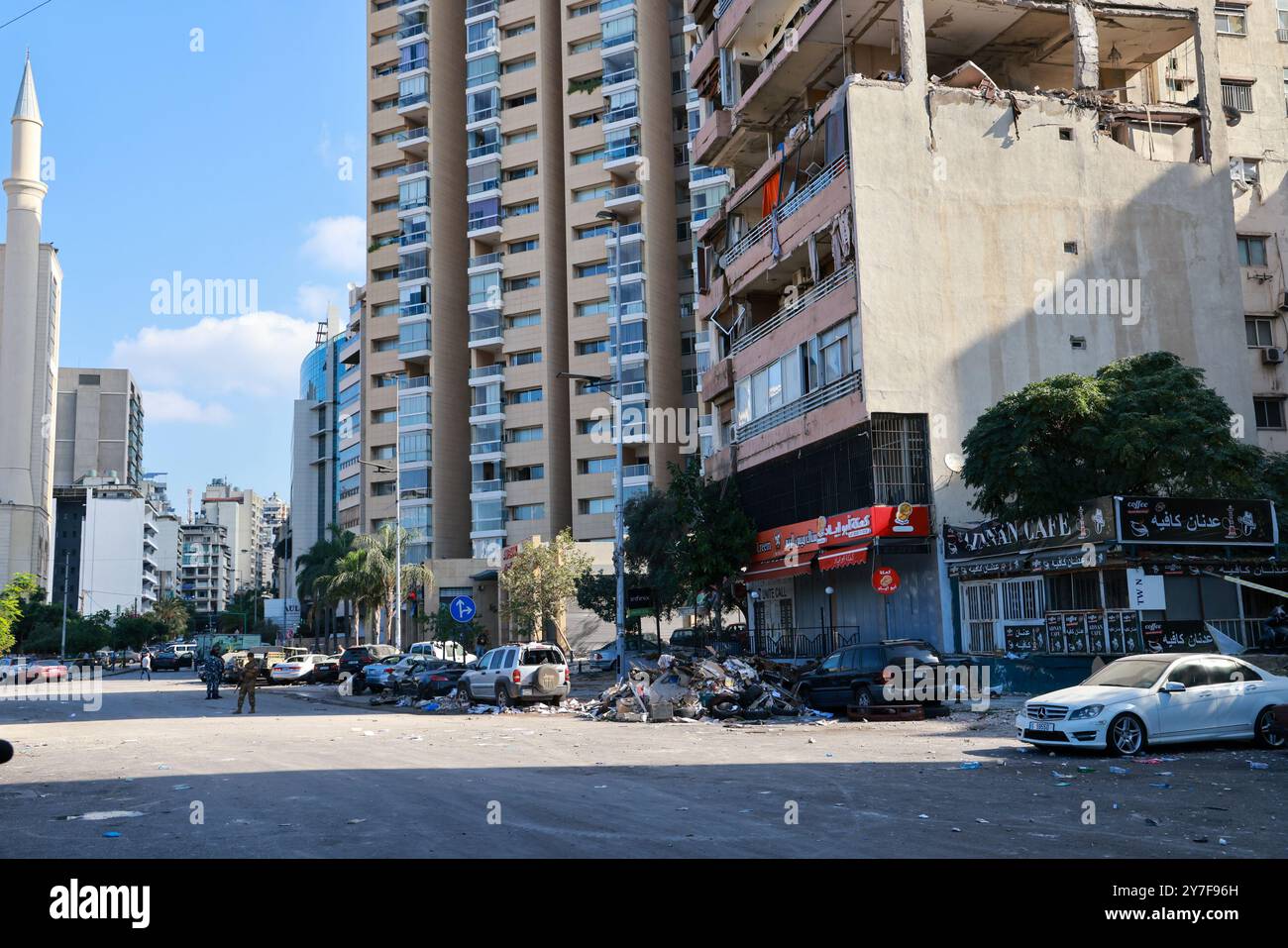 Beirut, Lebanon. 30th Sep, 2024. Sylvain Rostaing/Le Pictorium - Beirut ...
