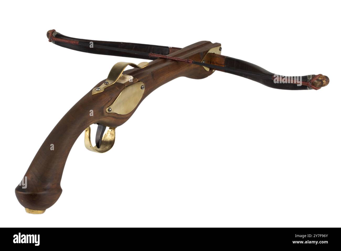 Vintage small crossbow isolated on white background Stock Photo - Alamy