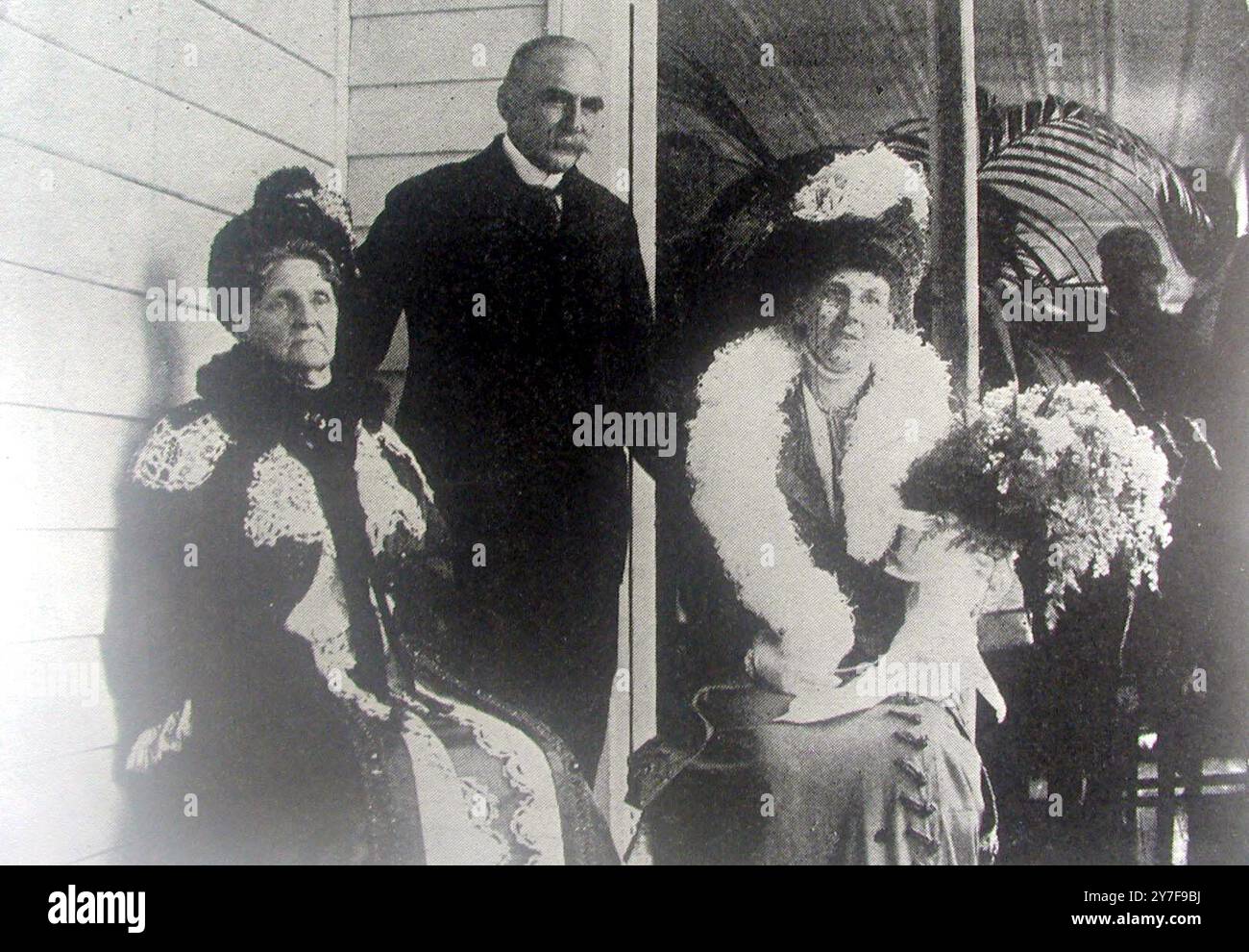 Mrs Hetty Green and Mr and Mrs Matthew Astor Wilks. The wedding took place a few days ago of ...