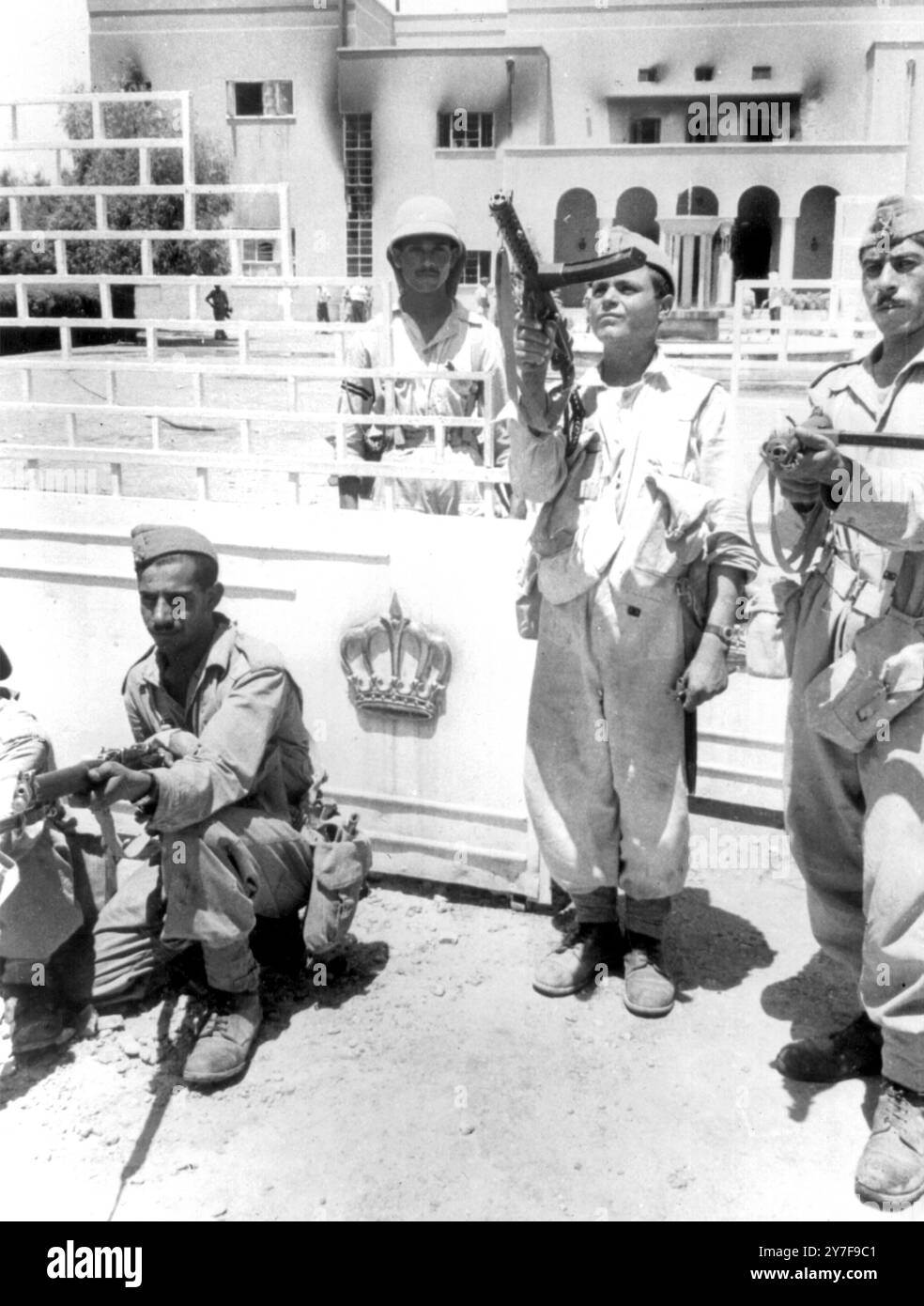 Baghdad, Iraq After the Coup D'Etat which led to deaths of King Feisal ...