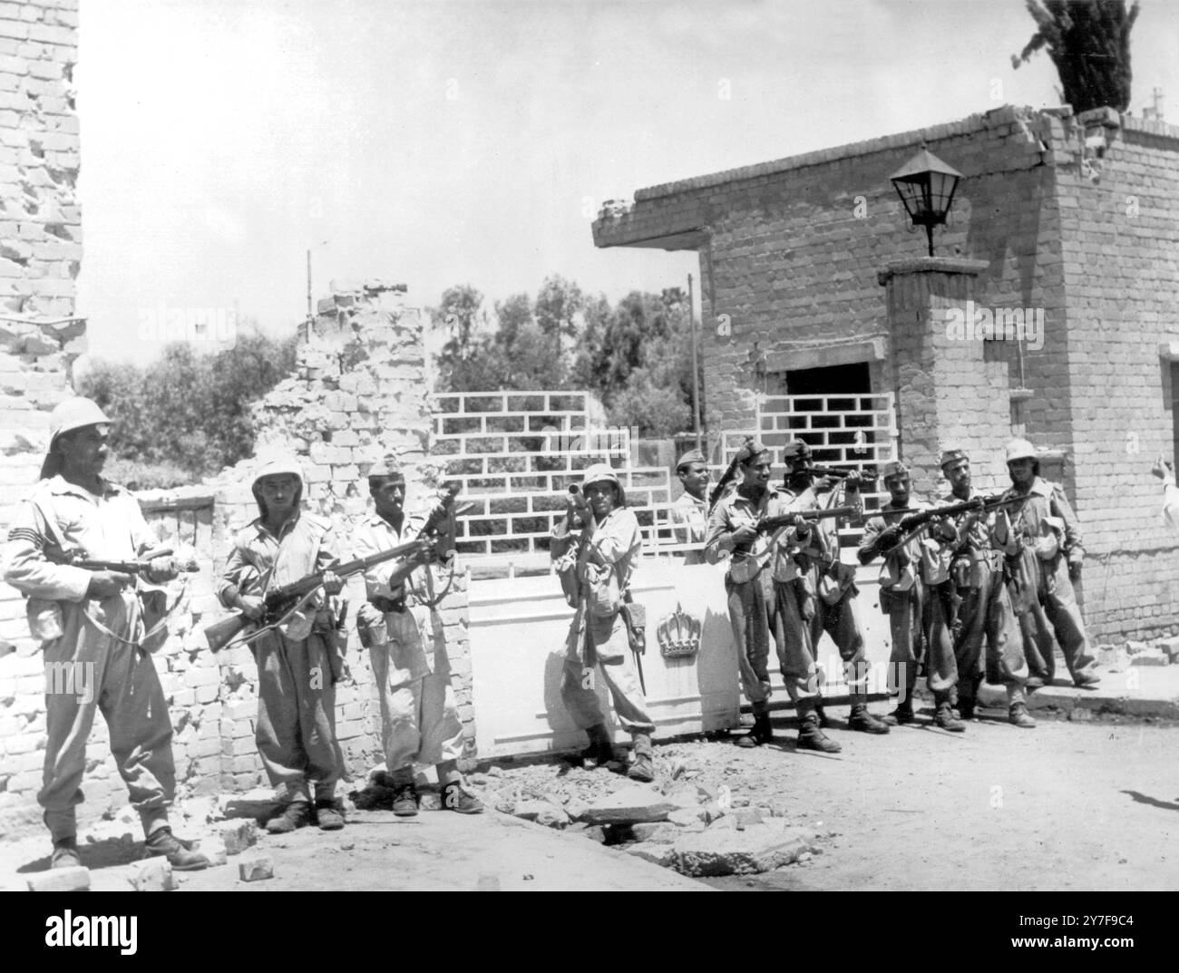 Baghdad, Iraq After the Coup D'Etat which led to deaths of King Feisal ...