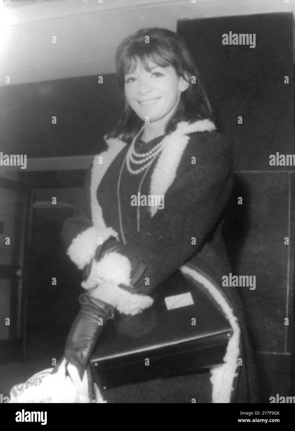 French singer and actress Juliette Greco London - 22nd March 1962 Stock ...