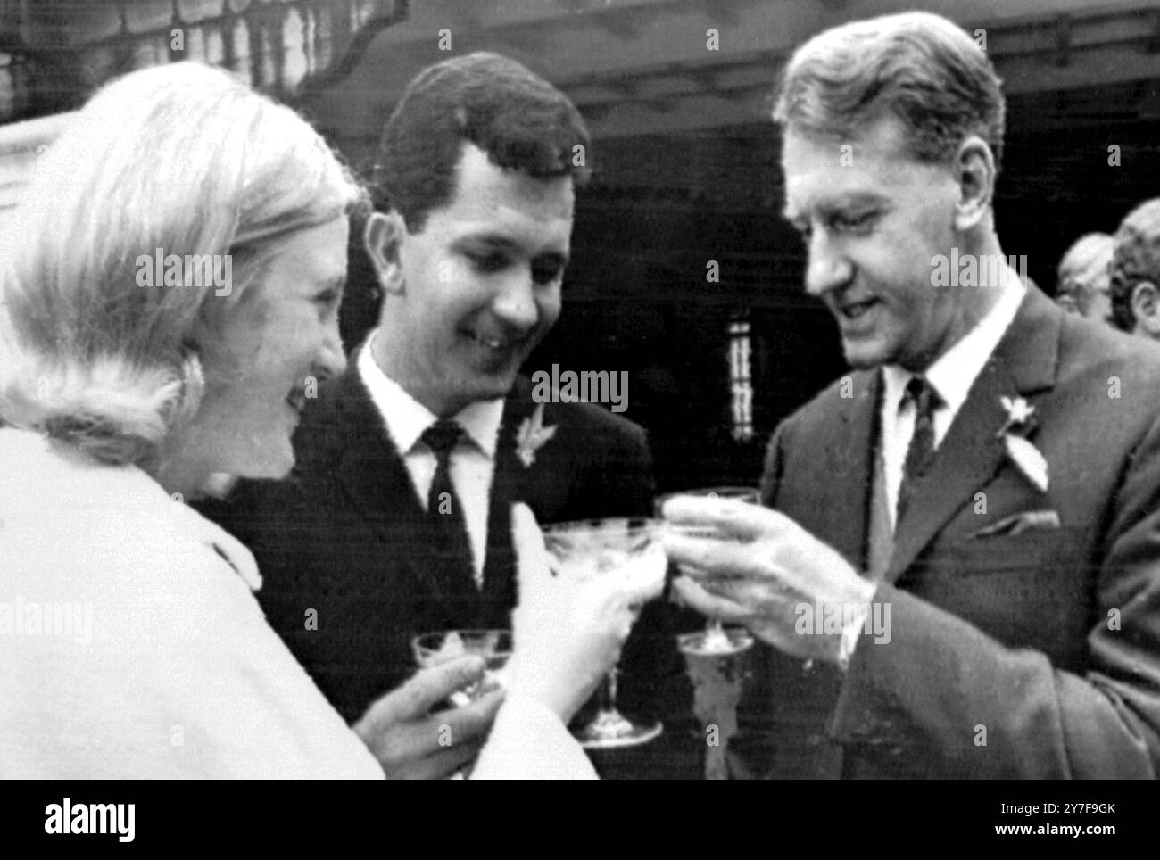 Salisbury, Rhodesia: Prime minister Ian Smith toasts the bride and ...