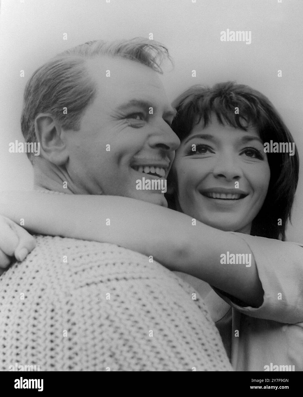 French singer and actress Juliette Greco with O. W. Fischer during ...