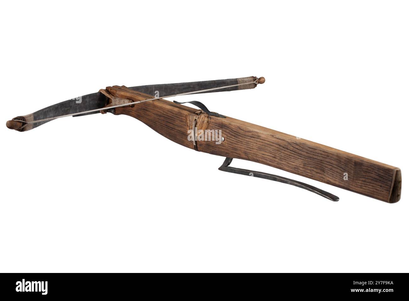 vintage medieval crossbow isolated on white background Stock Photo - Alamy