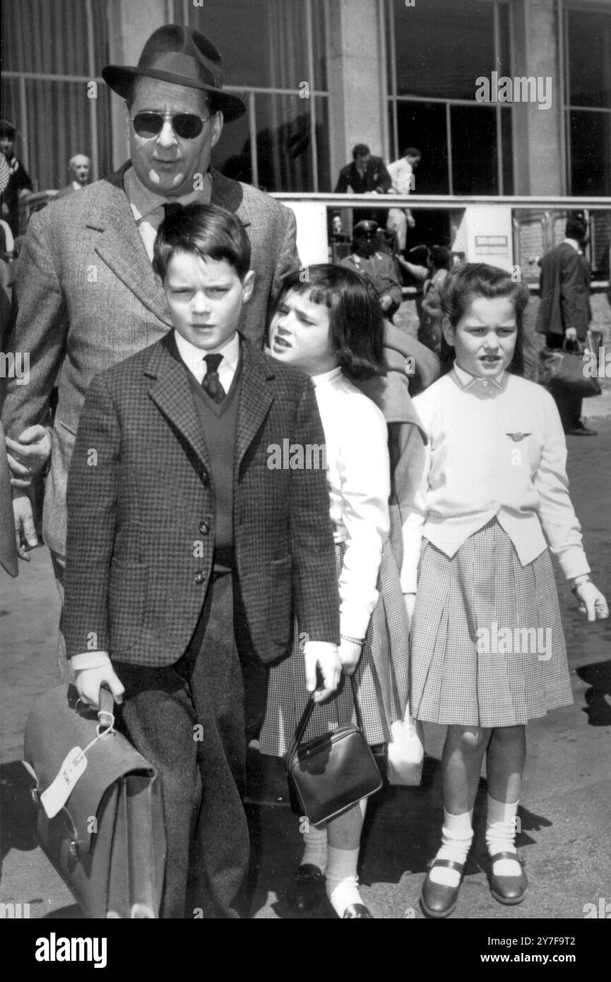 Italian film director, Roberto Rossellini arrives in Rome with his ...