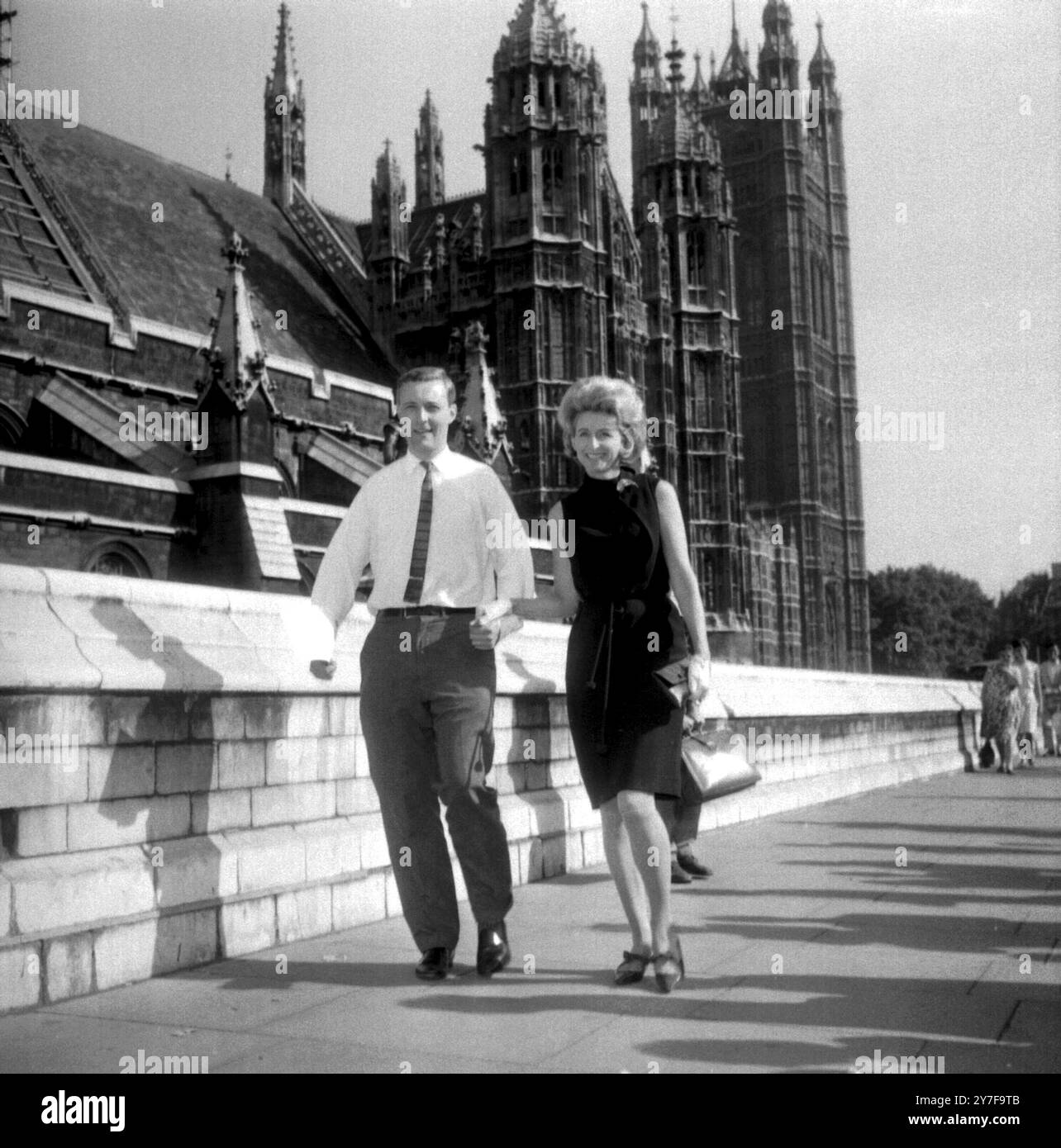 Anthony Wedgewood Benn with his wife Caroline leaving the House of ...