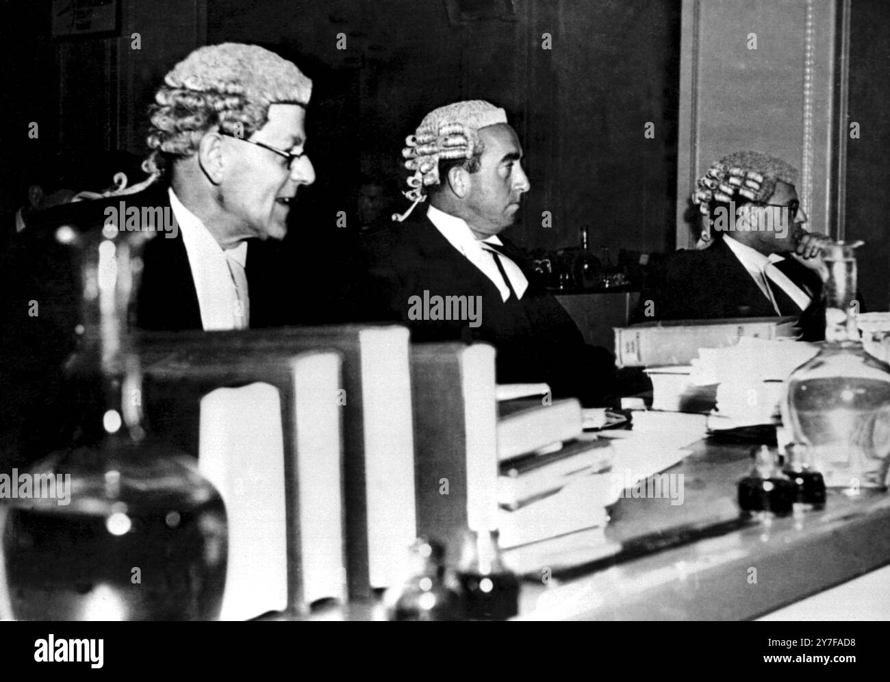 The three main British prosecutors in the Manstein trial left to right ...