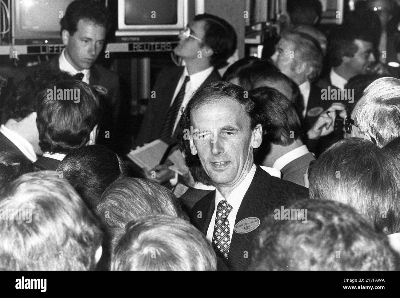 Sir Nicholas Goodison, Chairman of the Stock Exchange, in the city ...