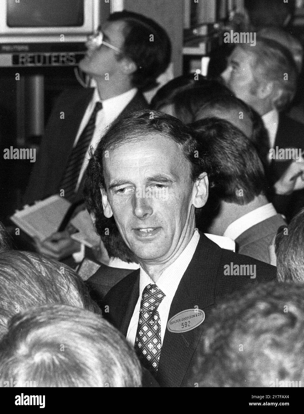 Sir Nicholas Goodison, Chairman of the Stock Exchange, in the city ...