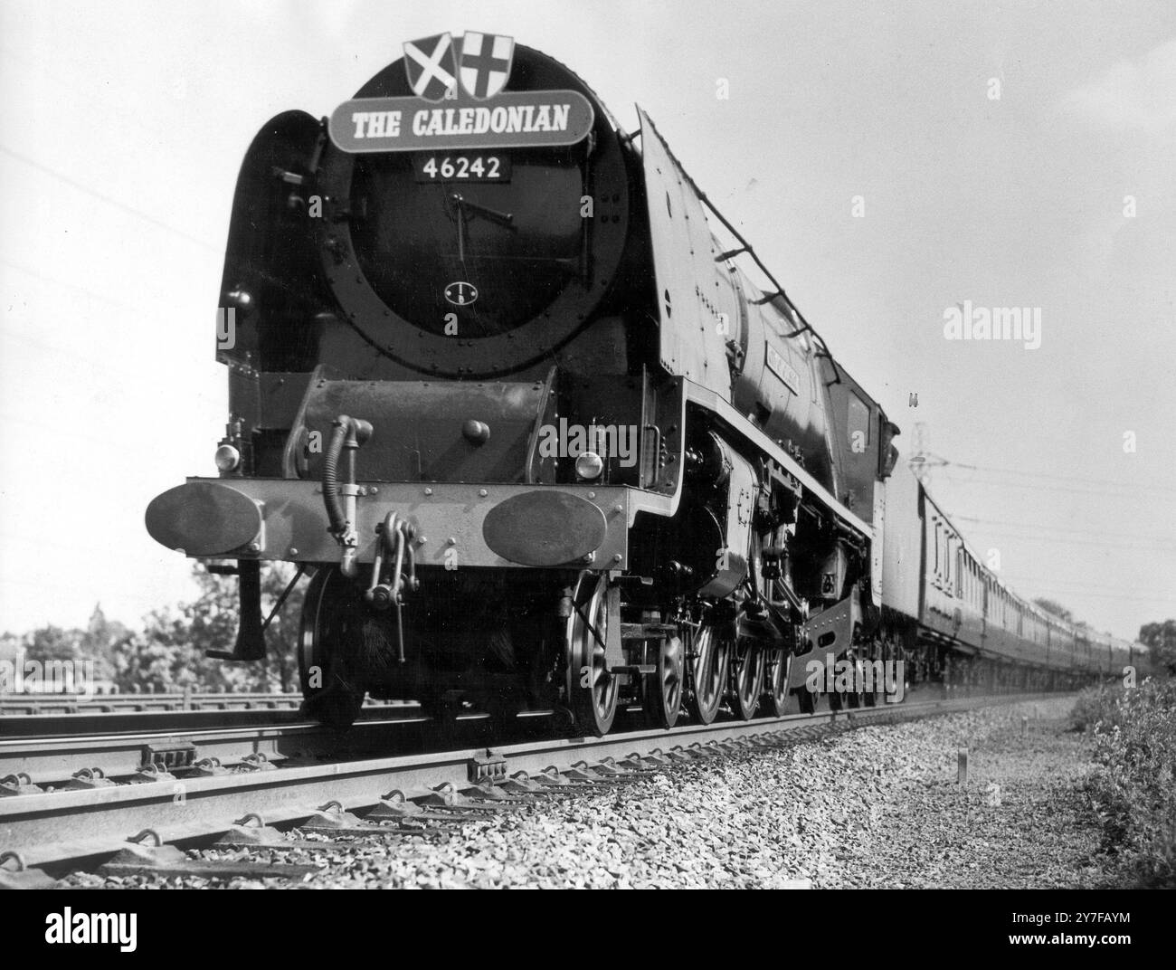 Britains Newest express train The Caledonian thunders through Watford ...