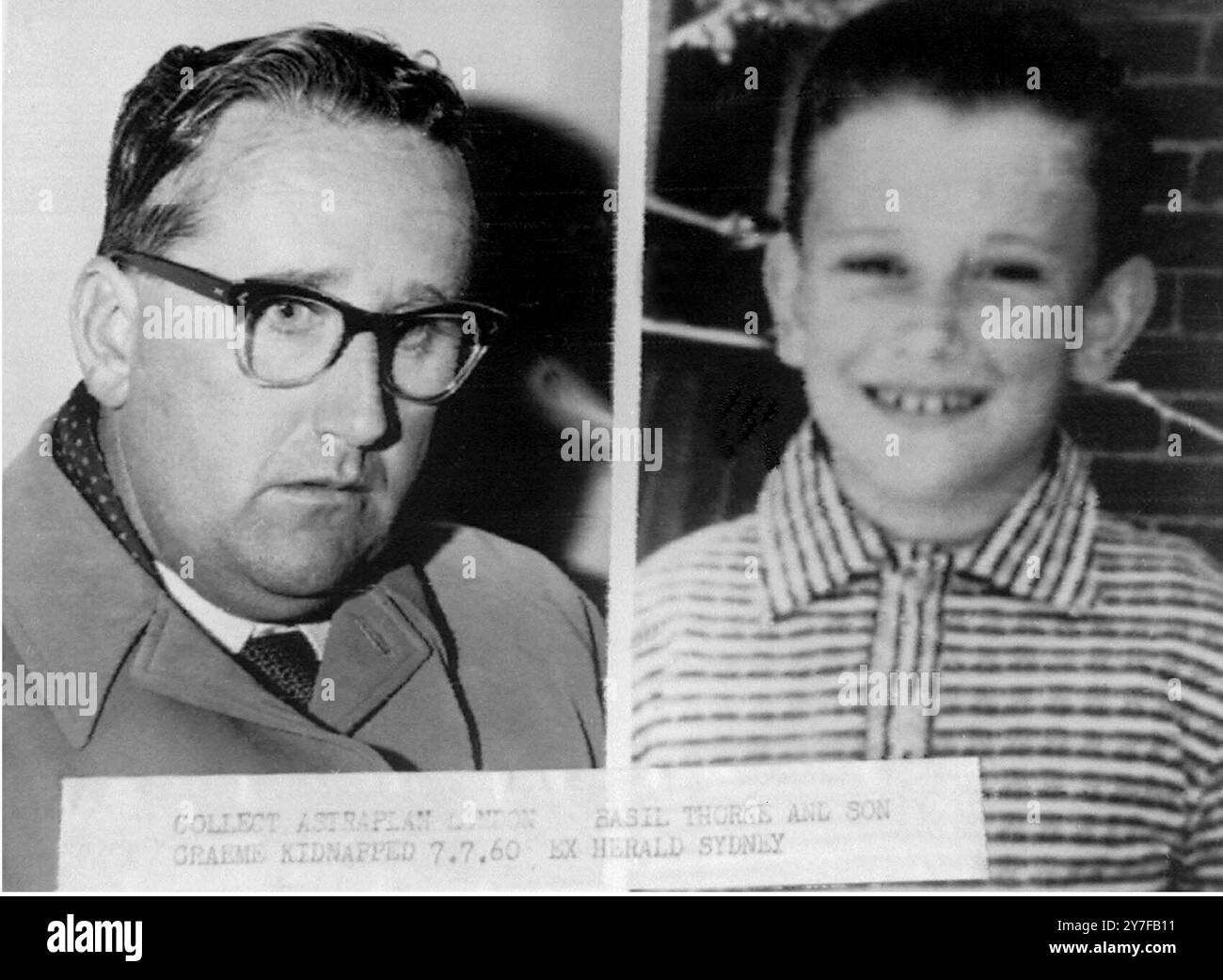 Australia Sydney, 8th July 1960. Graeme Thorne, 8 years old, the son of ...