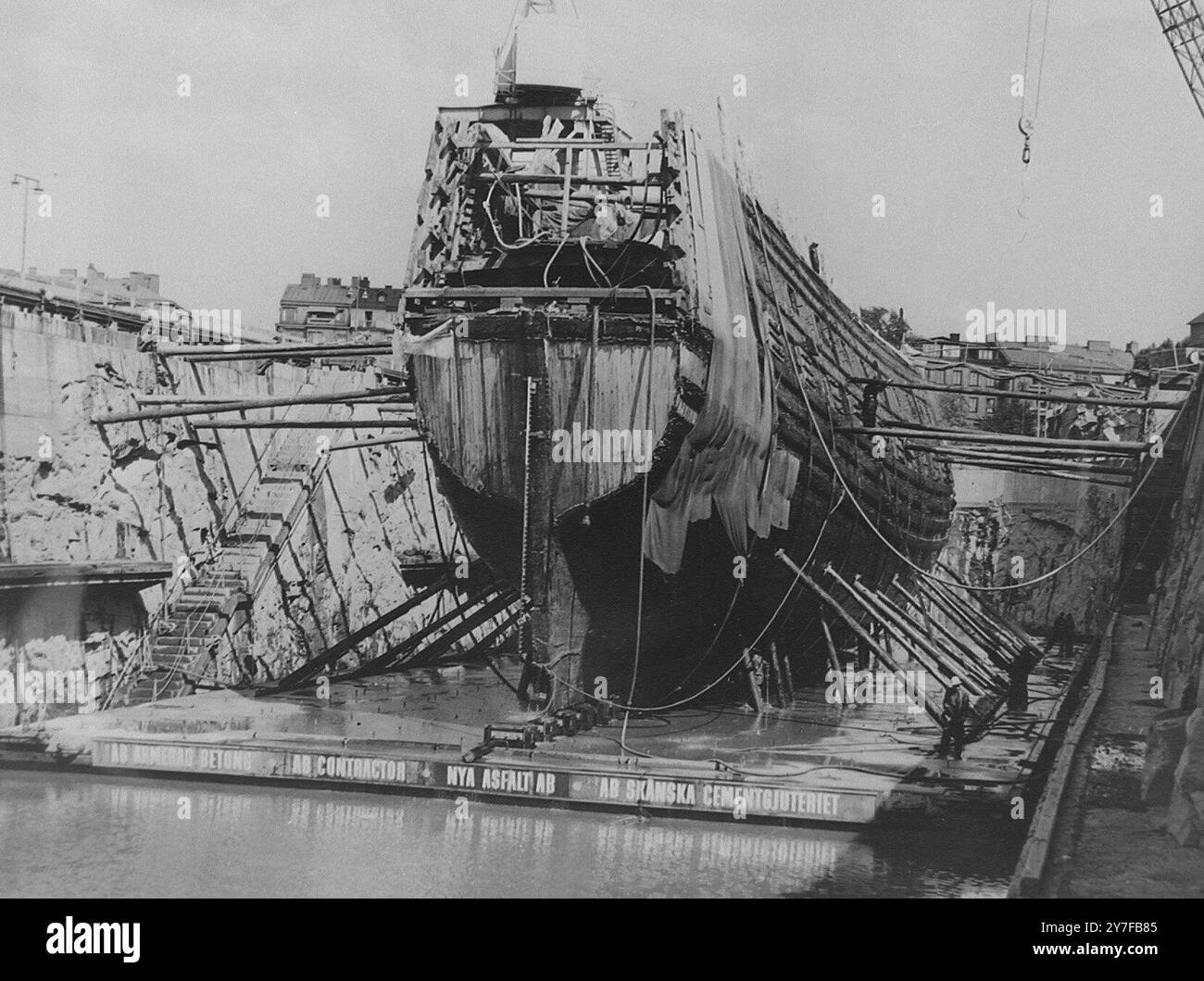 Stockholm The ancient Swedish warship Vasa pictured after she had been ...