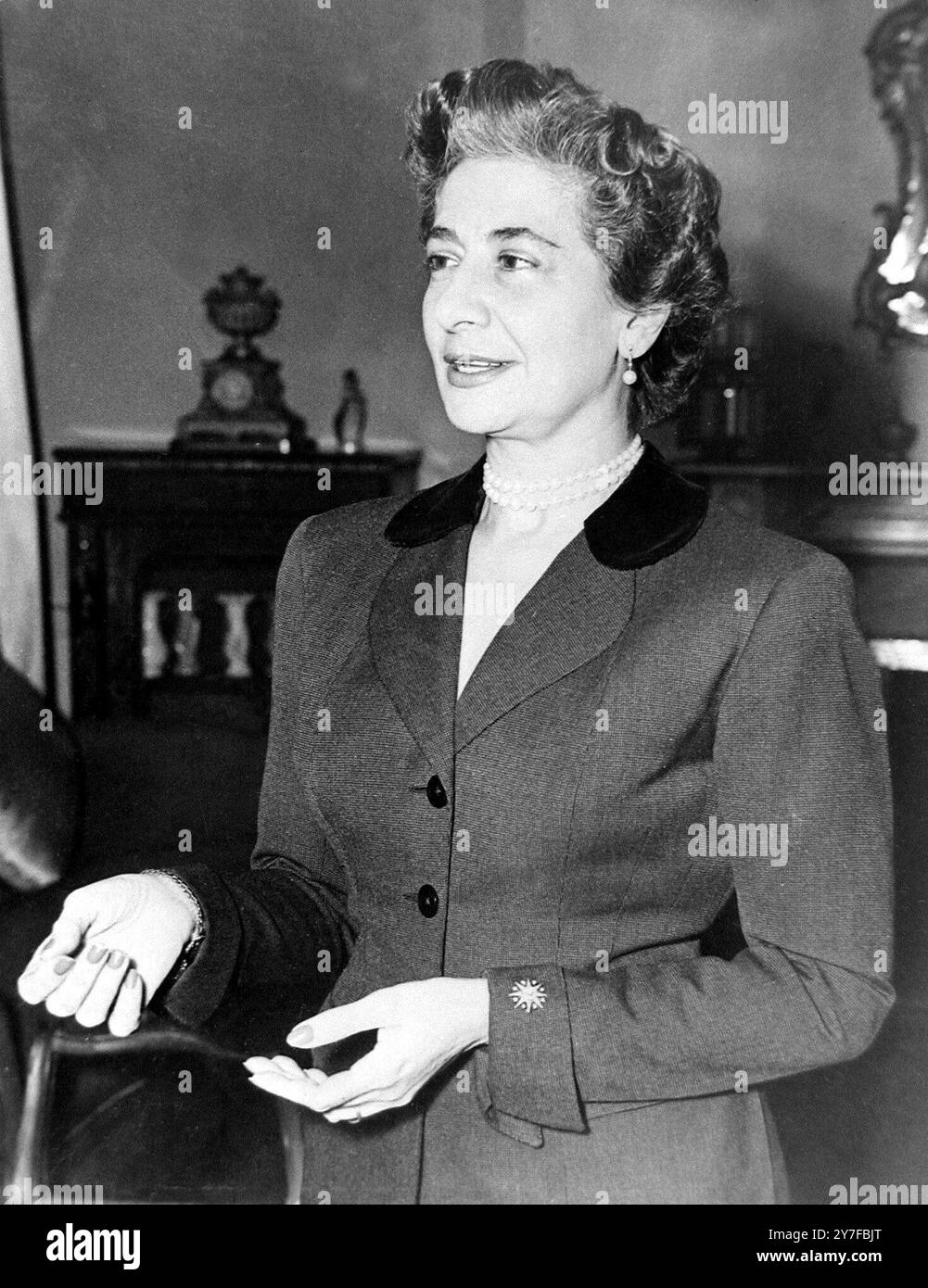 Lady Bowker, wife of Sir James Bowker, newly appointed ambassador to ...