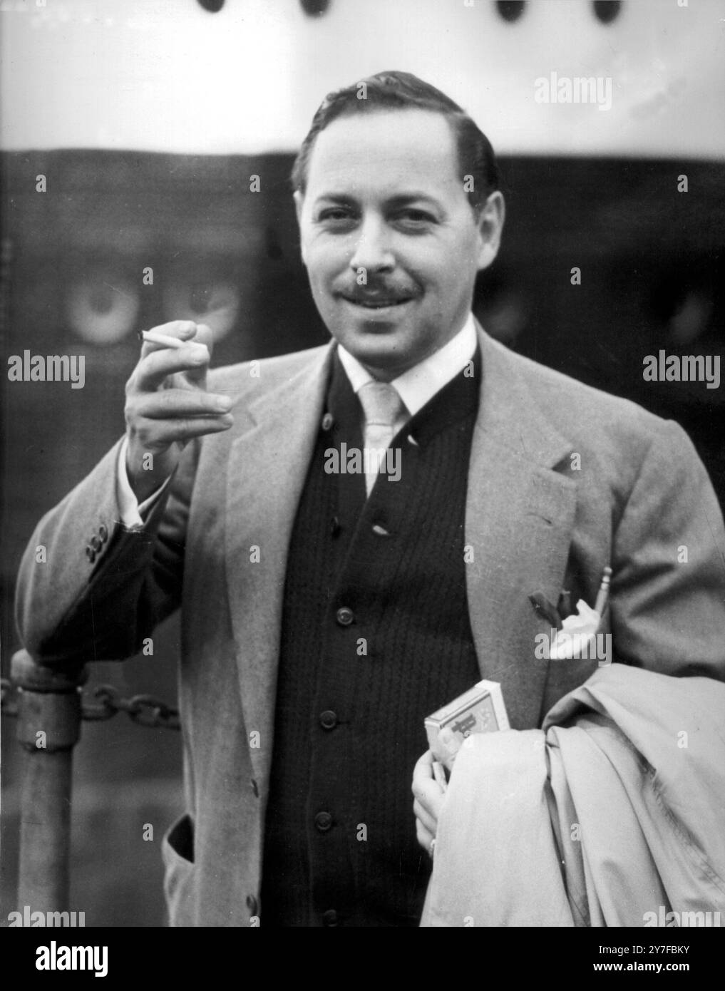 American author Tennessee Williams arrived at Southampton aboard the ...