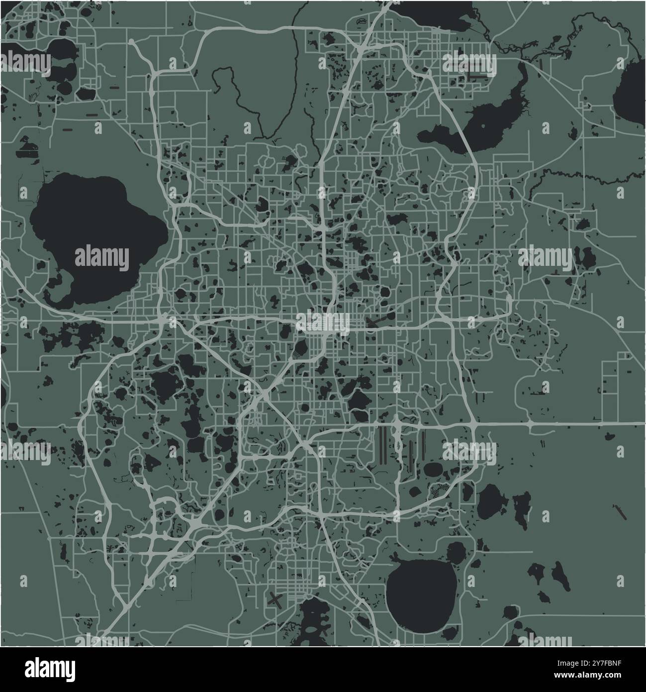 Orlando map hi-res stock photography and images - Alamy