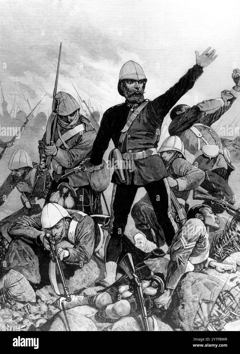 Transvaal War - Battle of Majuba Mountain Stock Photo - Alamy