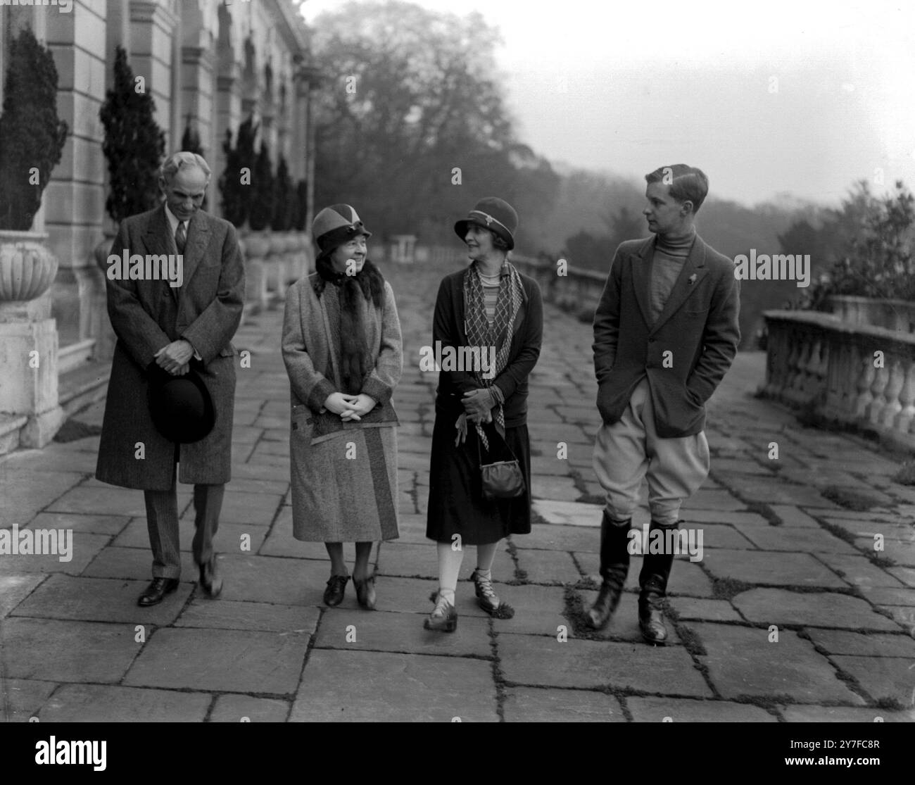 Mr and Mrs Henry Ford with Lady Astor and the Hon. W. W. Astor at ...