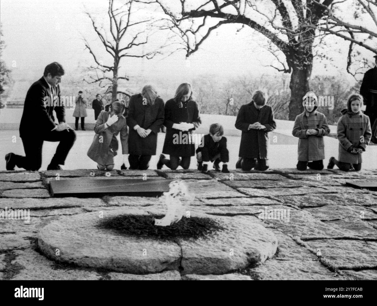 Senator Edward Kennedy at Arlington National Cemetery to visit the ...