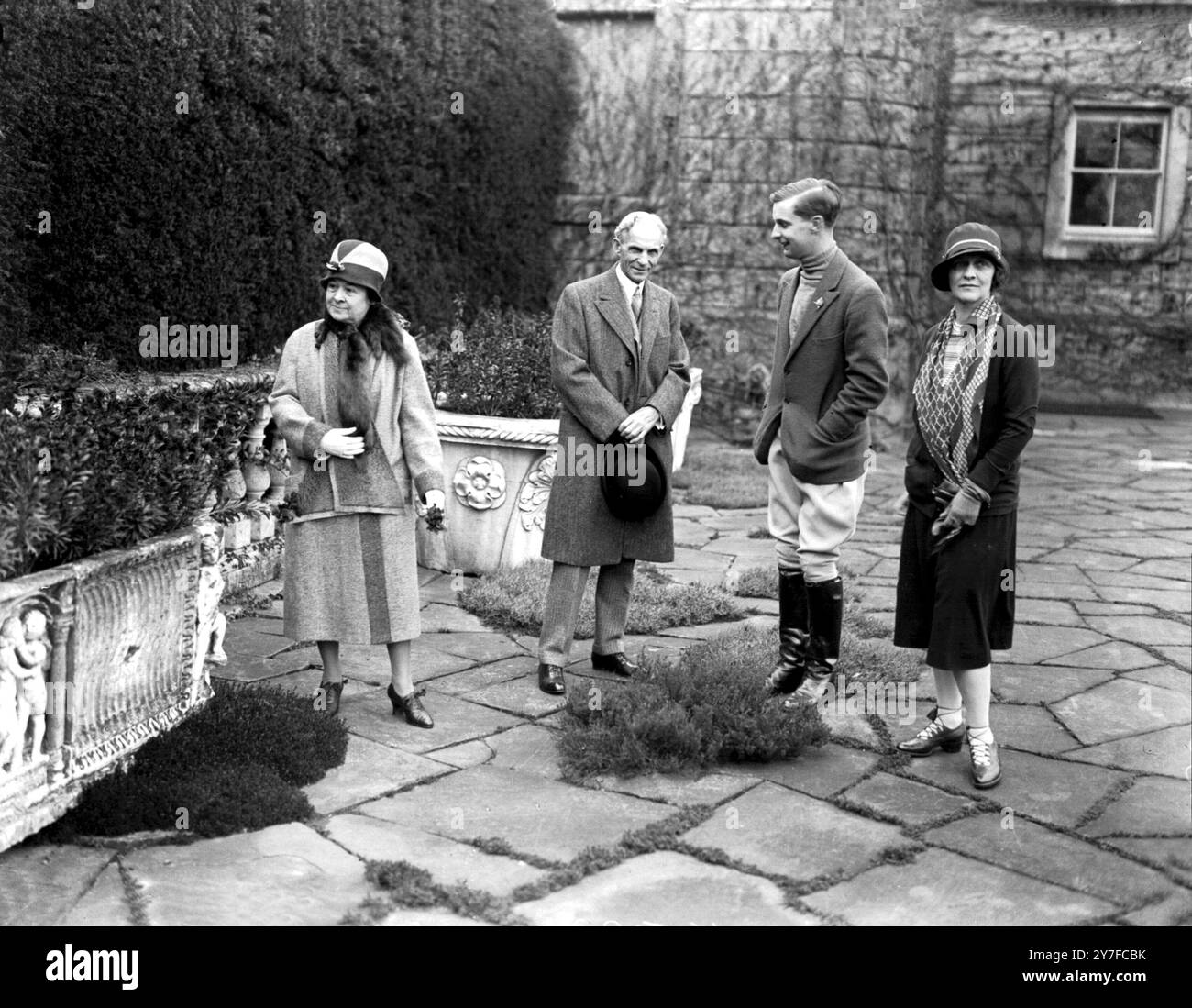 Mr and Mrs Henry Ford with Lady Astor and the Hon. W. W. Astor at ...