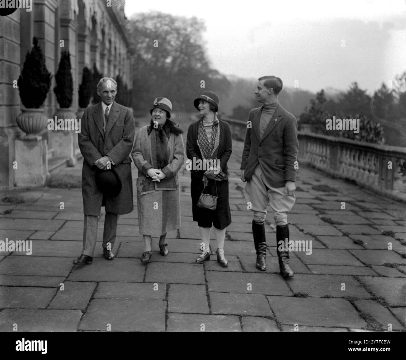 Mr and Mrs Henry Ford with Lady Astor and the Hon. W. W. Astor at ...