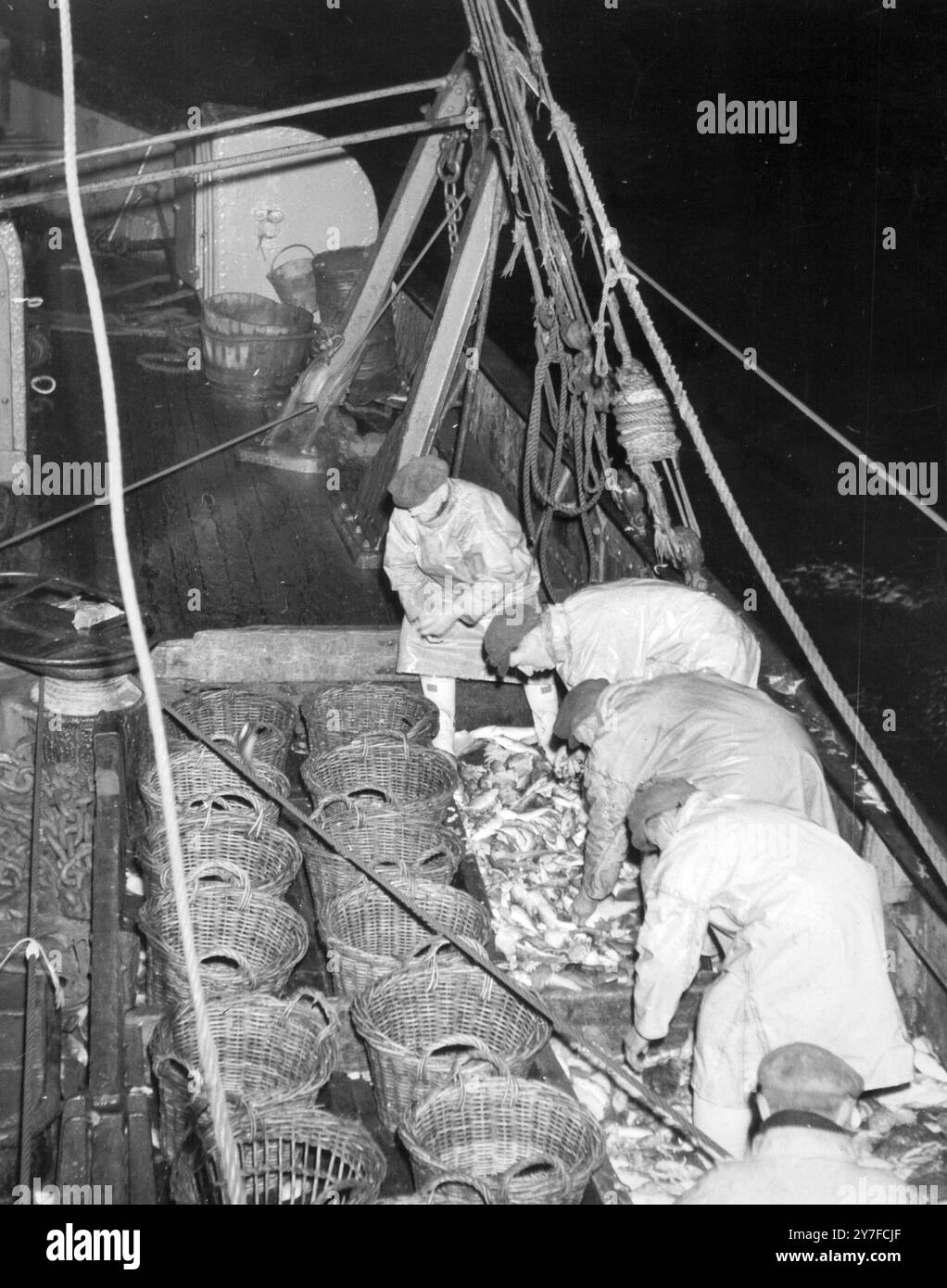 Trawlermen in the North Sea Stock Photo - Alamy