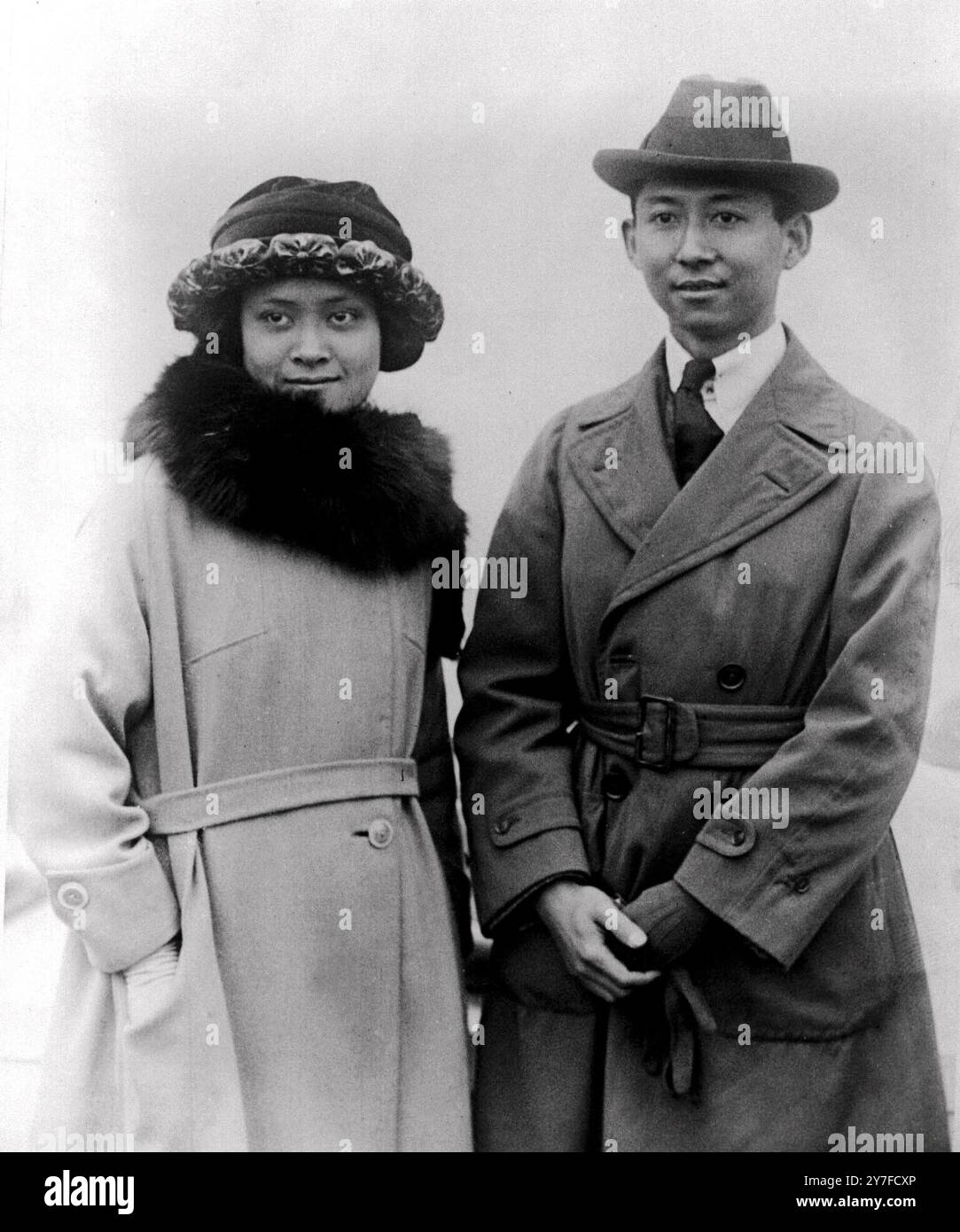 1922: Prince Mahidol of Siam and his wife. He is the brother of the ...