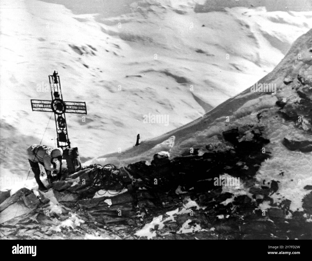 First ascent of the north face of the matterhorn hi-res stock ...