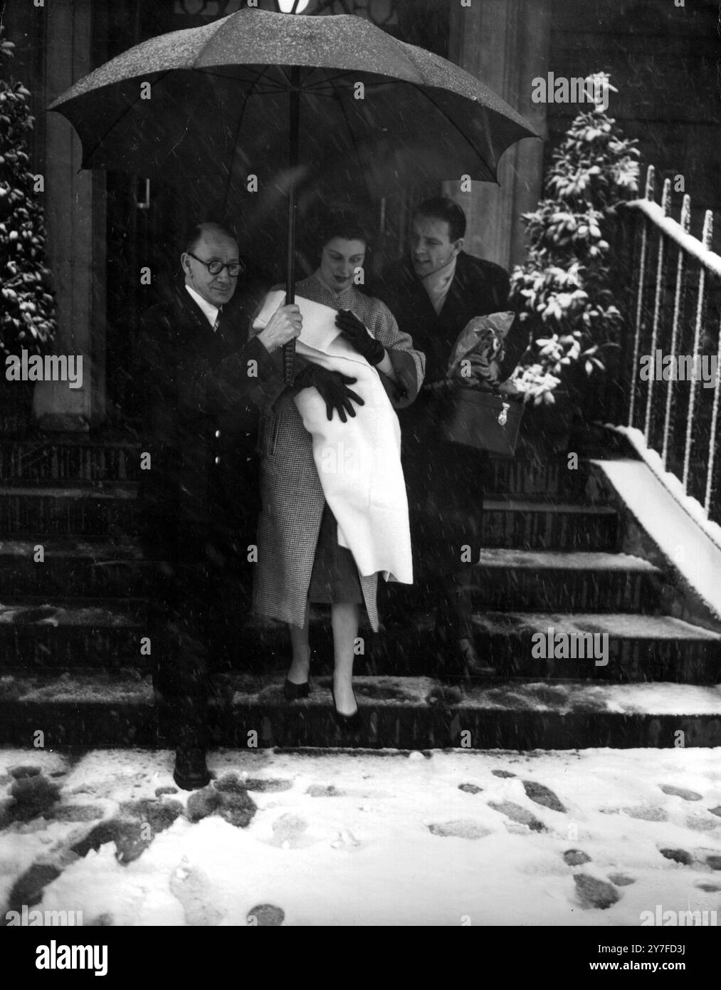 Norman Wisdom, his wife Freda and their infant daughter Jacqueline ...