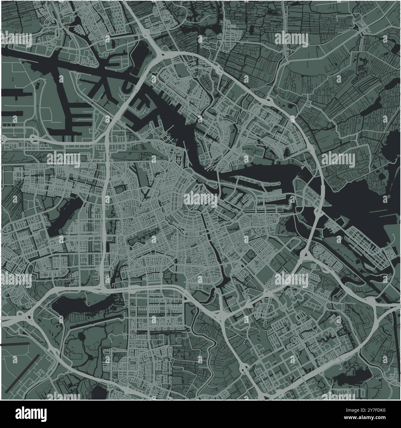 Map of amsterdam hi-res stock photography and images - Alamy