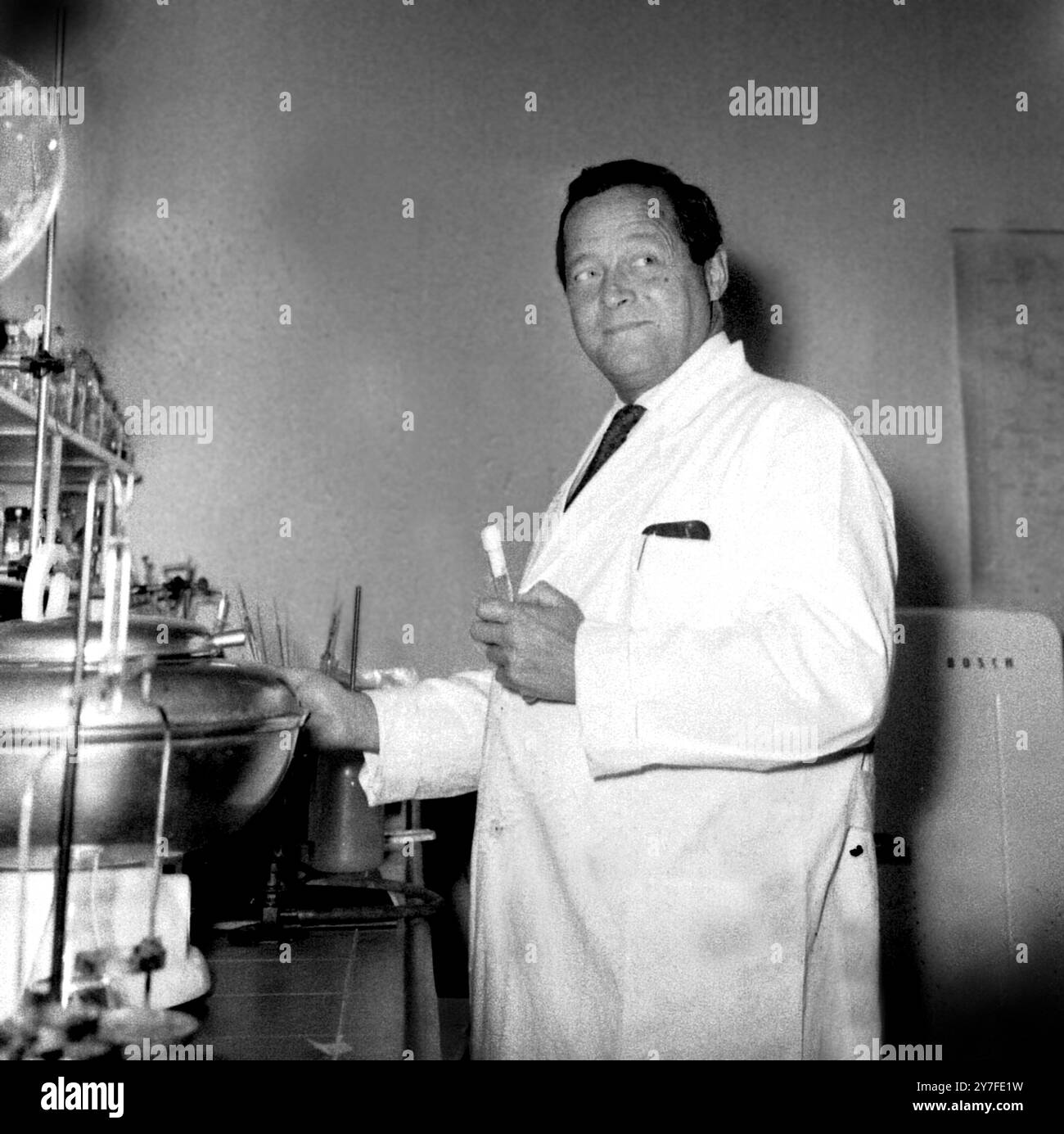 Dr Feodor Lynen who shares the Nobel Prize for Medicine and Physiology ...