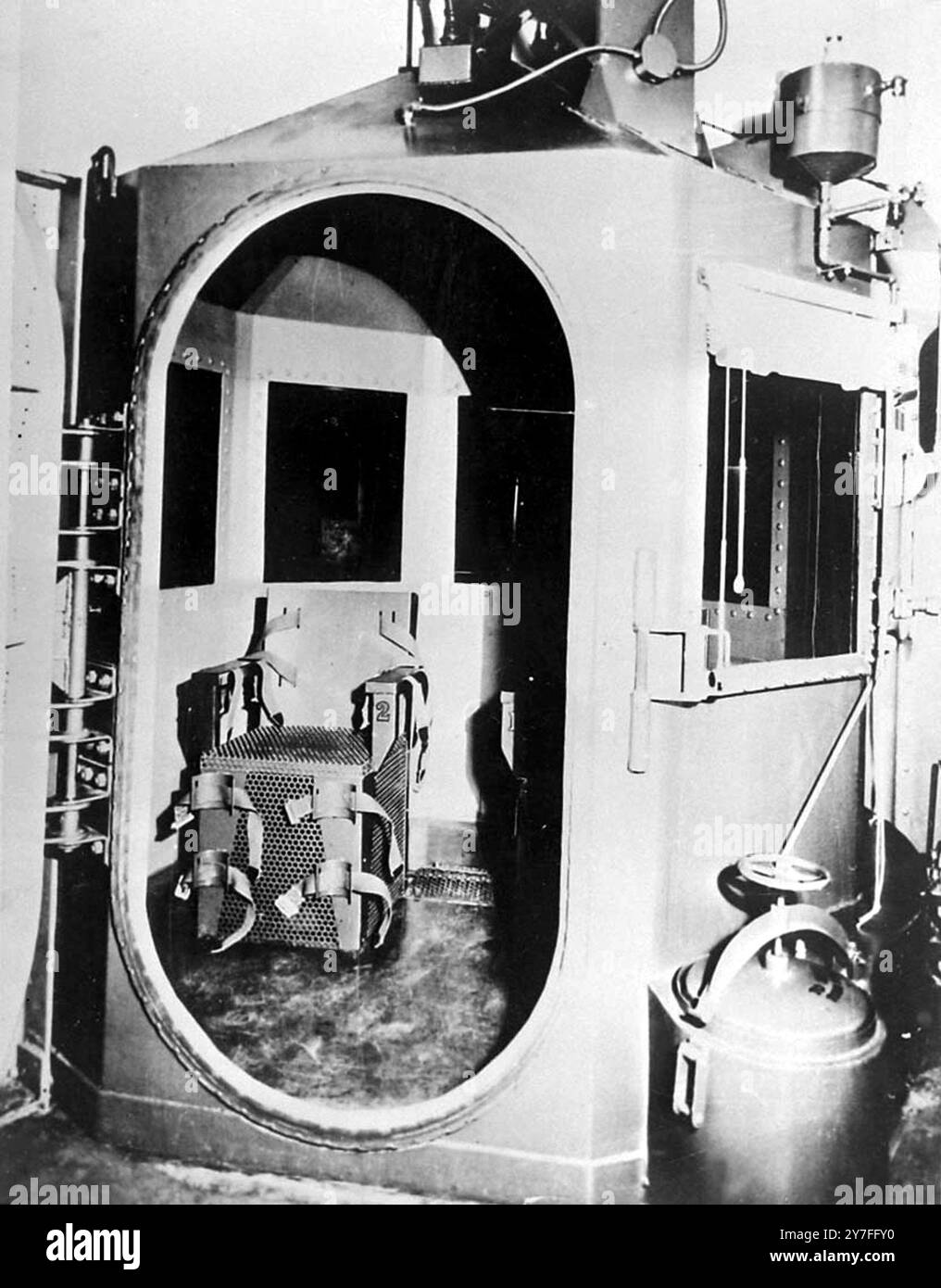 one of the gas chambers at San Quent6in Prison. Cyanide pellets are ...