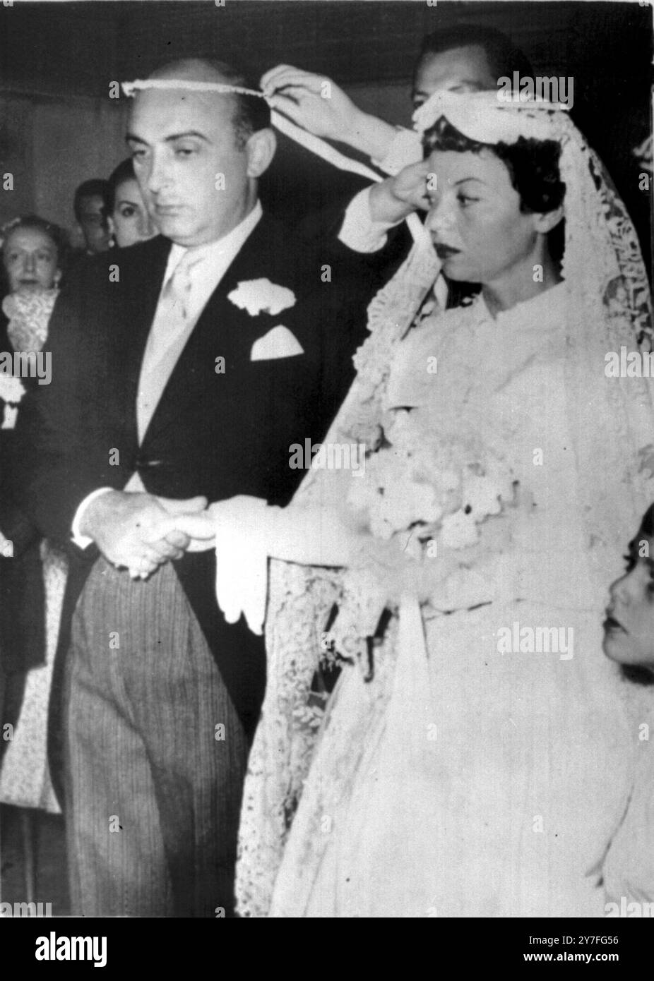 Leonidas Papagos son of the Prime Minister of Greece holding the hand ...