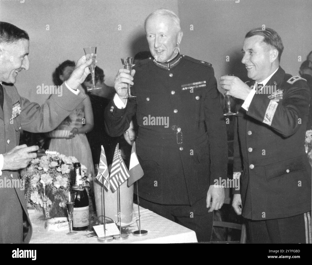 Toasting with champagne at the traditional Film ball held at the Hotel ...