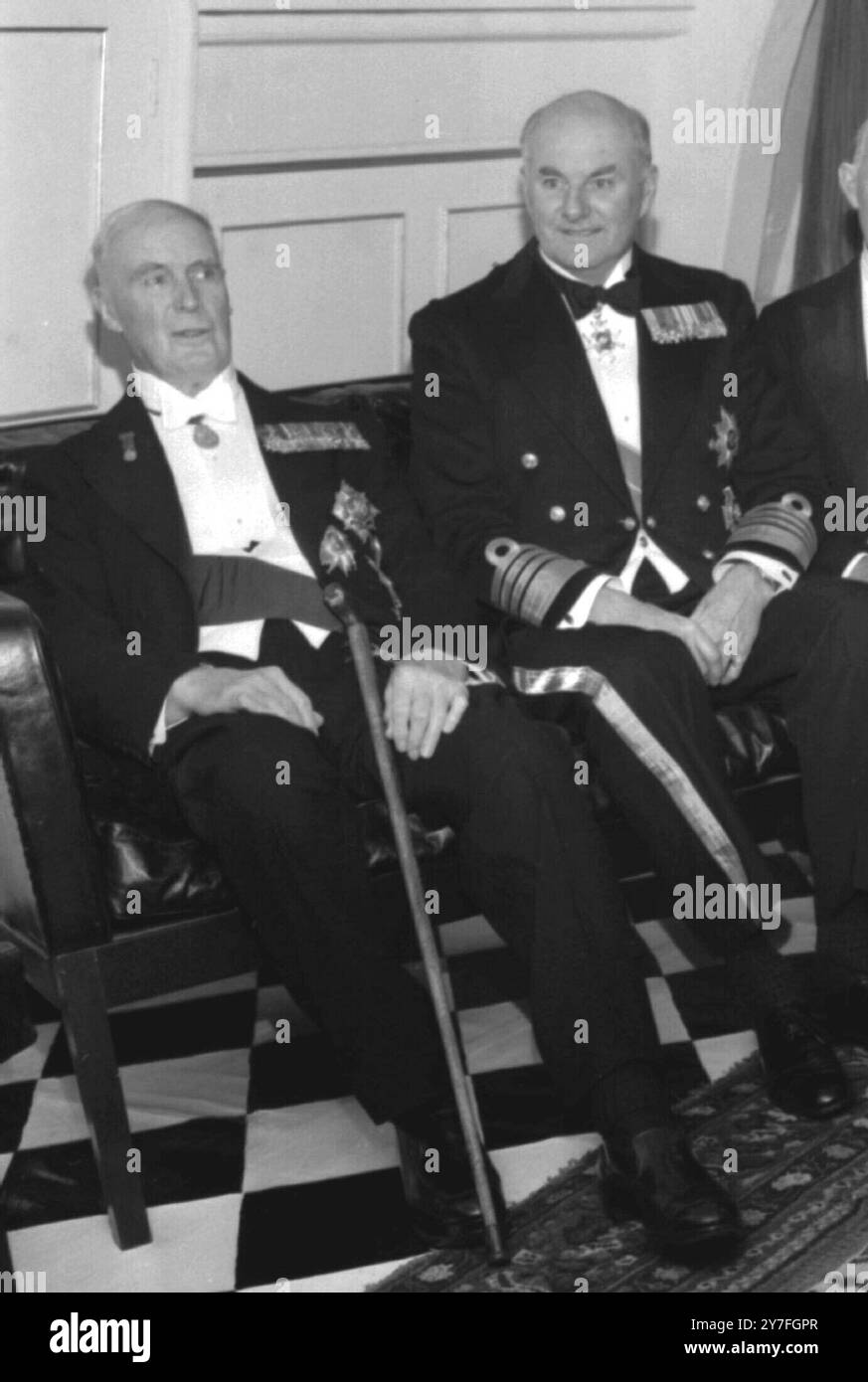 Admiral Sir Charles Little and Sir Wilfrid Woods, at the bicentennial ...