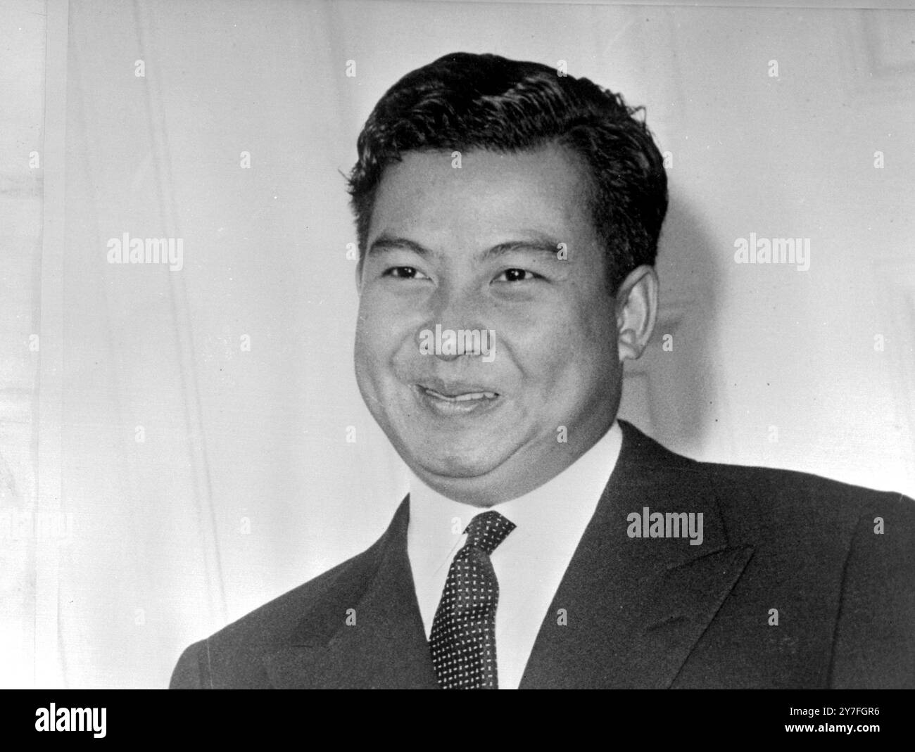 Prince Norodom Sihanouk of Cambodia 21st November 1960 Stock Photo - Alamy