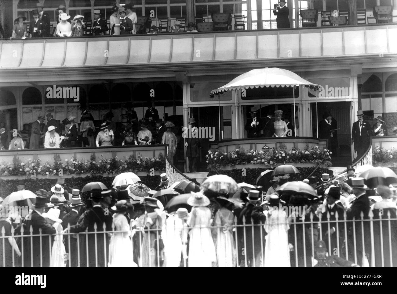 Ascot, 1919 The Royal Box Stock Photo - Alamy