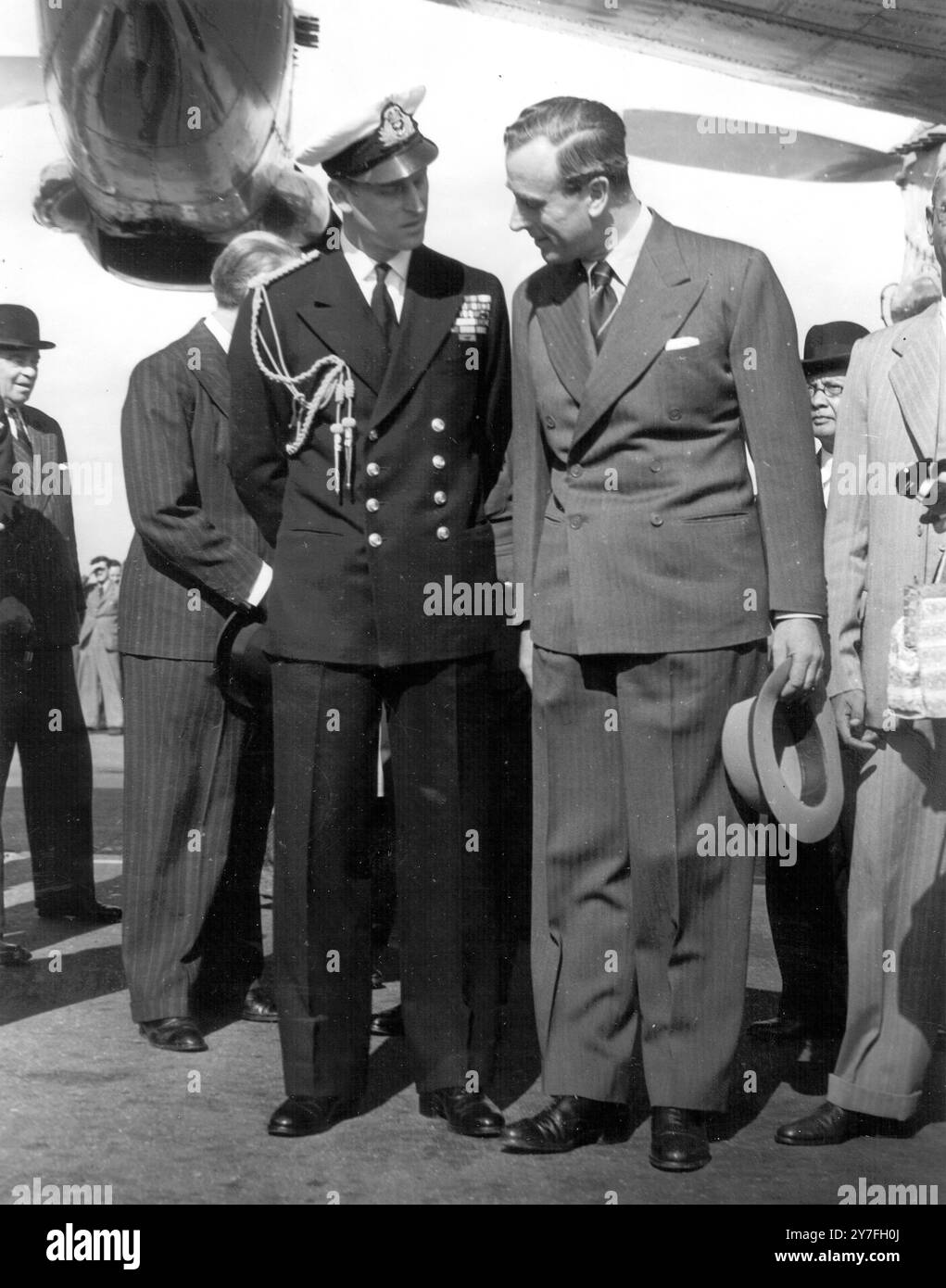 Lord Mountbatten with the Duke of Edinburgh ( Prince Philip ) at ...