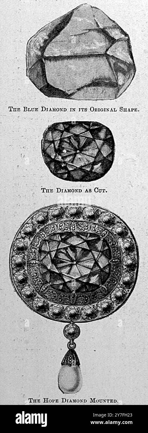 The Hope Diamond. 1899 Stock Photo - Alamy