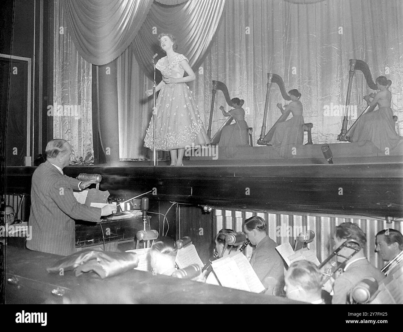 The Irish singer Ruby Murray during a rehearsal for the Royal Variety ...