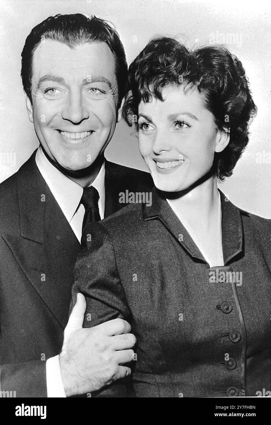Robert Taylor and German actress Ursula Theiss, 28, who had been called ...