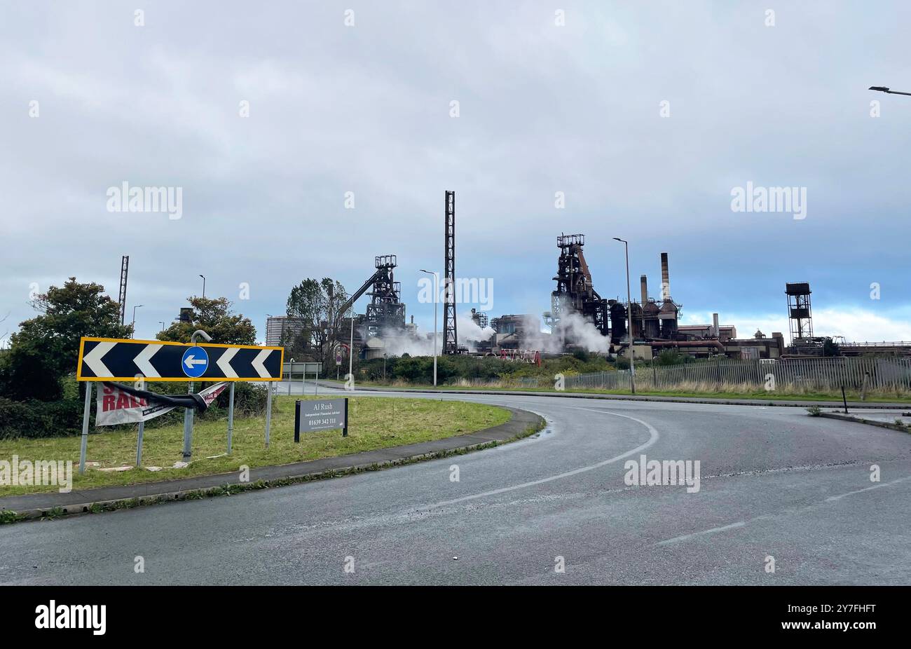 Tata Steel in Port Talbot, as the last blast furnace at one of the ...