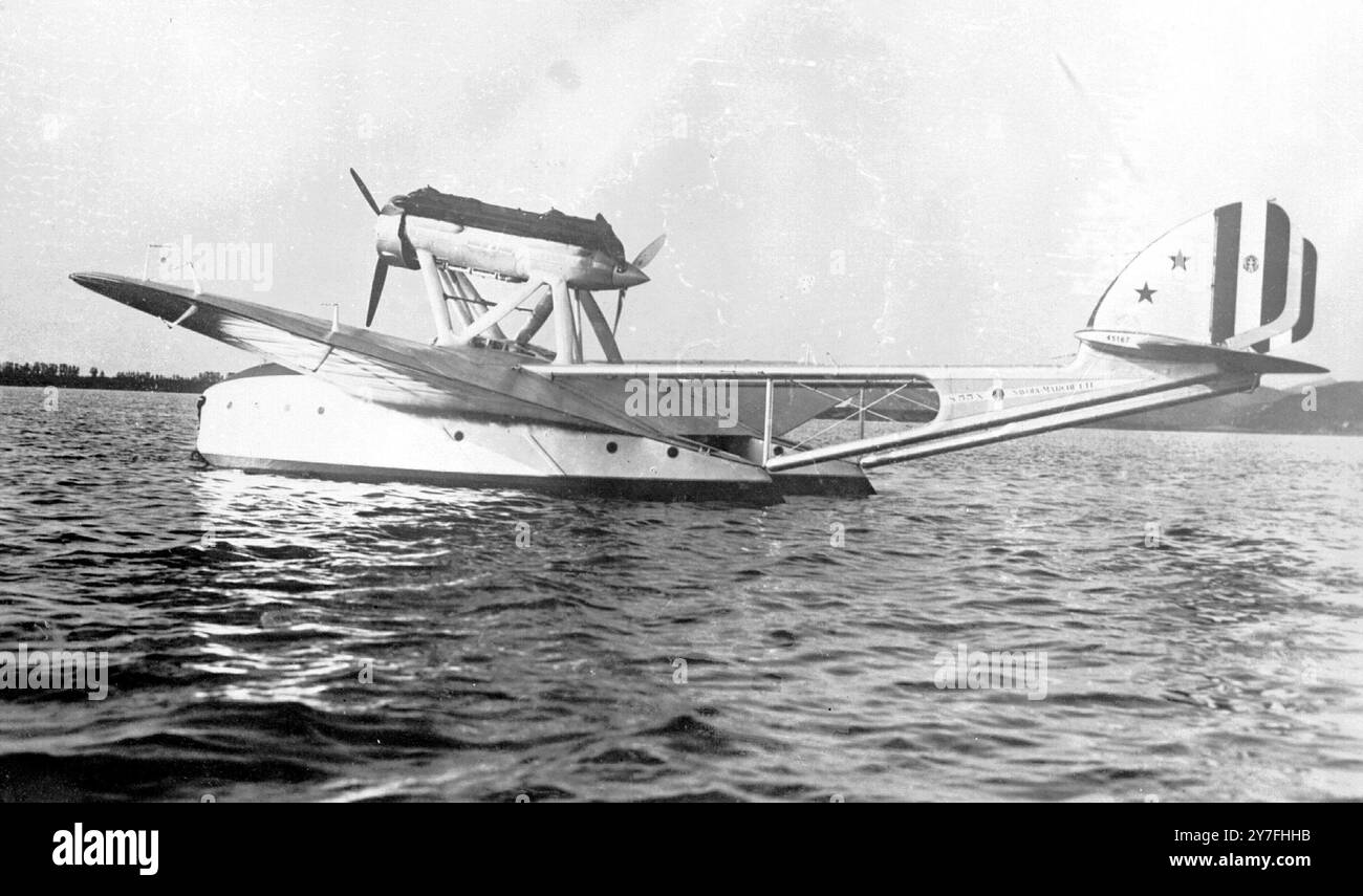 The first picture to be received in London of the plane in which ...