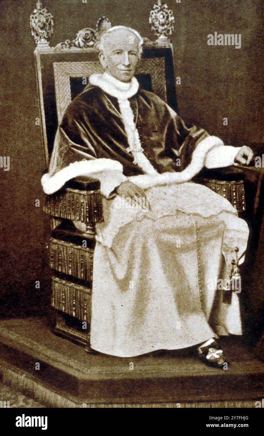 Pope Leo XIII 1810 - 1903 Stock Photo - Alamy