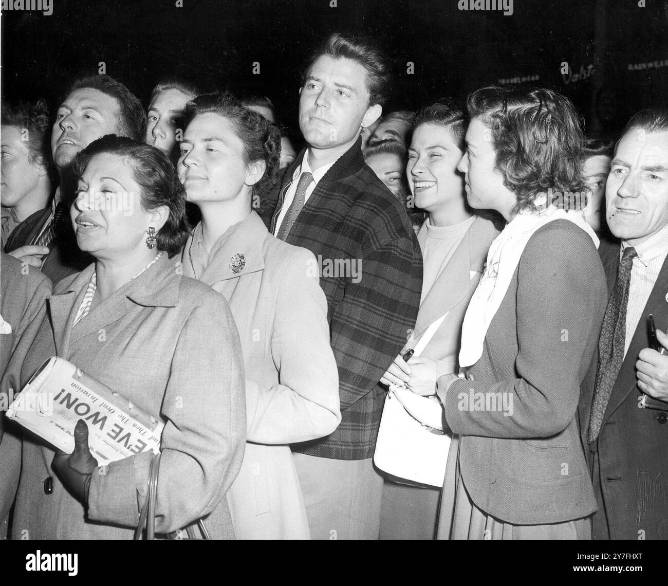 Gerarde Phillipe, the young French screen actor, waiting unrecognised ...